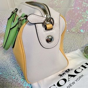 Coach | Bags | Nos Coach Mini Bennett Satchel In Colorblock Leather ...